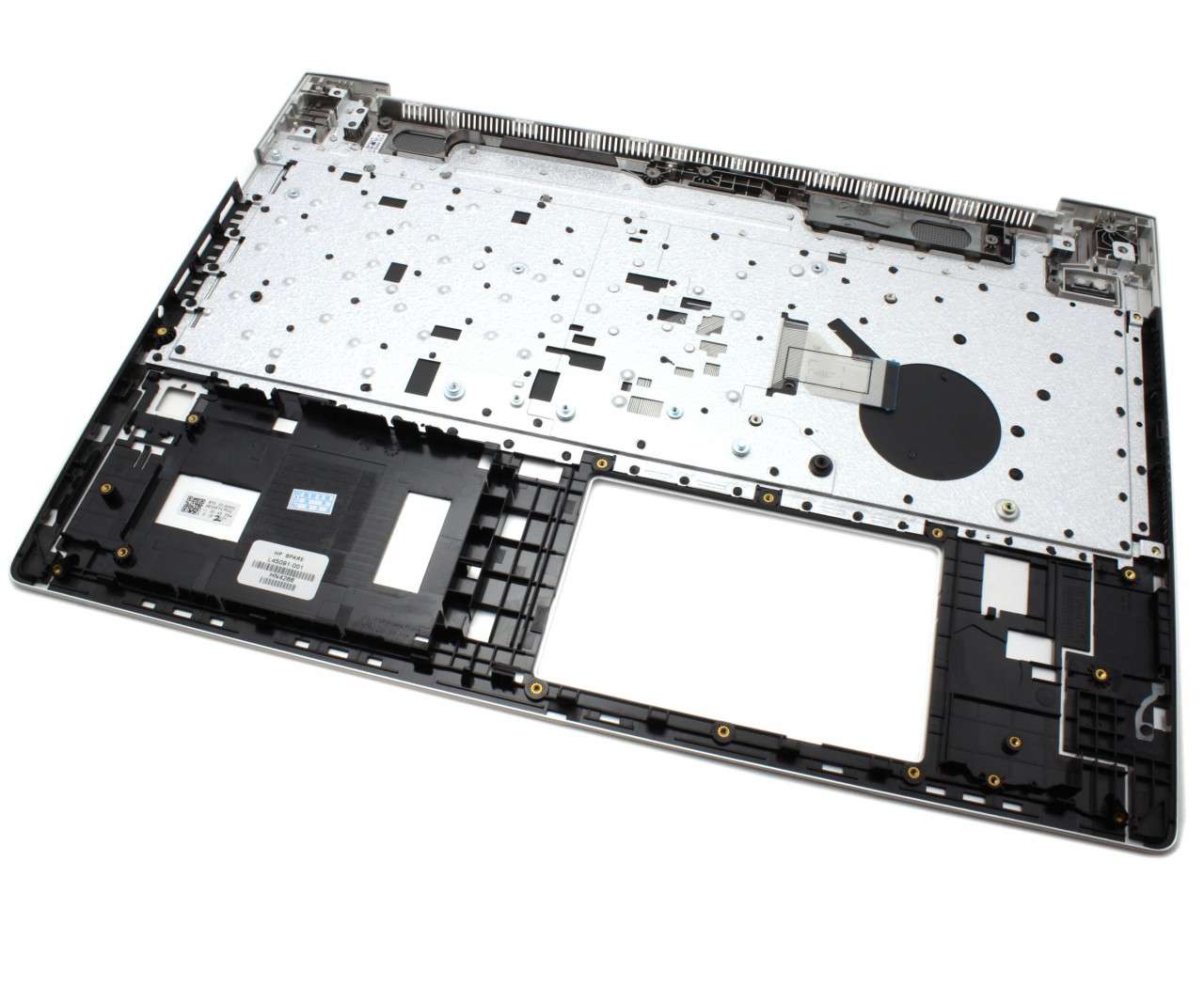 Tastatura HP Neagra L45091-B31 cu Palmrest Argintiu, ProBook 450 G6 cu ...